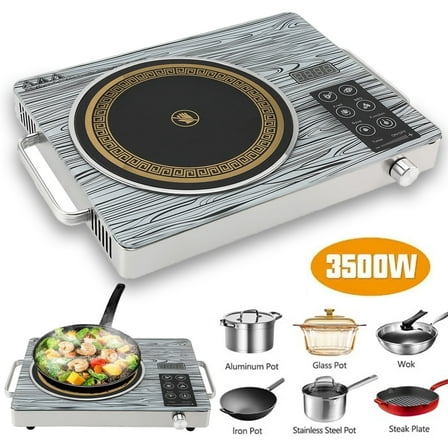 Farberware 1800W Double Burner Electric Cooktop, Small Countertop Stove ...