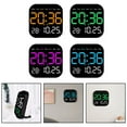 LED Large Digital Wall Clock Remote Control Temperature Date Week Display Adjust Zeraneb ...