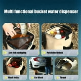 KCGYNP Folding Camping Bucket Clearance,Portable 8L Leak-Proof PVC ...