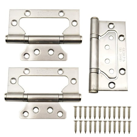 Sipery 304 Stainless Steel Door Hinges Set 4X3X2.5 Non Mortise Mute ...