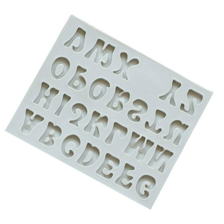 fastboy Silicone DIY Mold Interesting Alphabet Number Sugarcraft Cakes ...