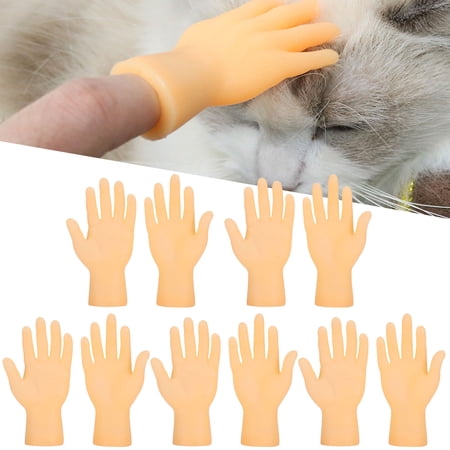 Fdit Cat Interactive Toy,5 Pairs Cat Finger Toy Gloves Teasing ...