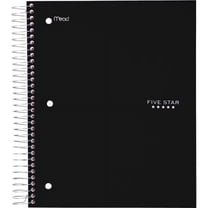 Five Star Wirebound Black 5-subject Notebook - 200 Sheets - Wire Bound ...