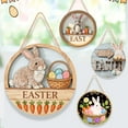 Door Hanging Decoration,Hand Painted Easter Wooden House Plate | Easter ...