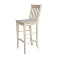 36 Round Bar Height Table With 12 Leaf And 4 Café Stools Unfinished