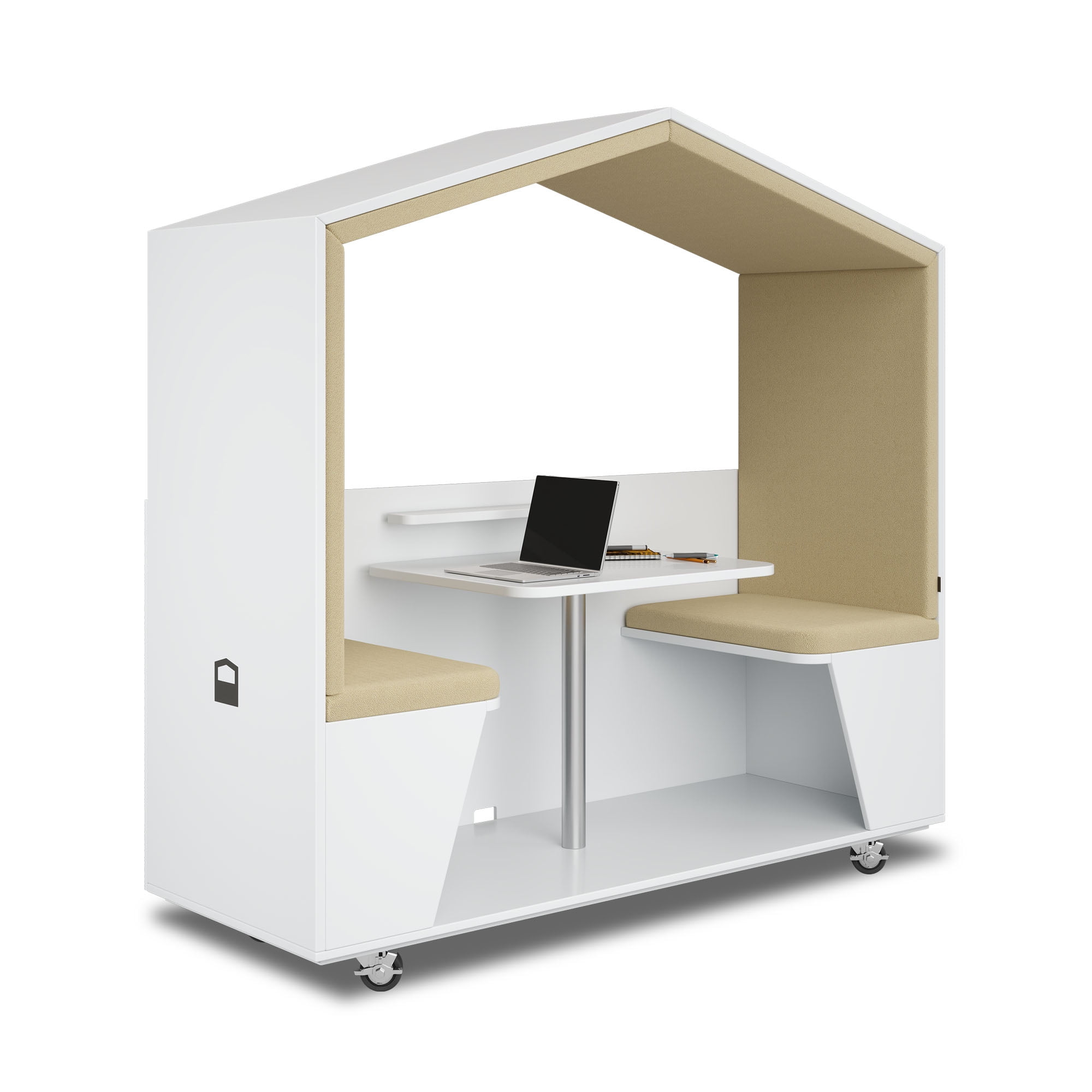 NOOK Air, Quiet Meeting and Work Pod, Portable, Acoustic Panels, Table ...