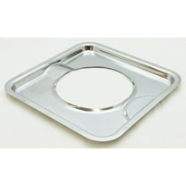 Stanco 9" x 9.25" Universal Chrome Square Stove Burner Gas Range Drip ...
