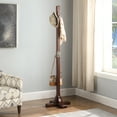 CT17088 Windsor Coat Rack, Walnut 18" W x 18" D x 18" H - Walmart.com