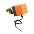 2024 Dc 1224v 2 Way 3 Wire Brass Motorized Ball Valve Electrical Valve