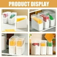 2 Pcs Cheese Storage Box Refrigerator Fridge Butter Container Plastic ...