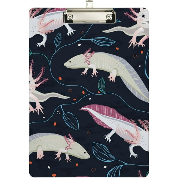 FMSHPON Axolotl Fish Ocean Clipboard Hardboard Wood Nursing Clip Board ...