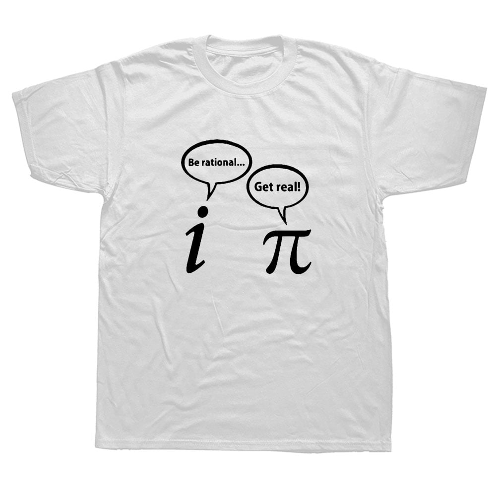 Camiseta Be Rational Get Real Math Pi Geek álgebra matemáticas cálculo ...