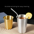 600ml Stackable Water Cup Milk Beer Mug Stainless Steels Drinking ...