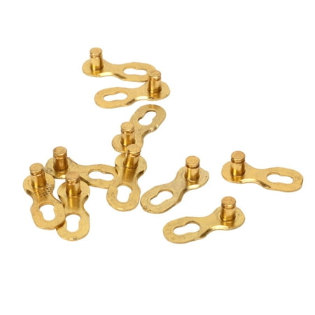 Bike Chain Joint Connector, Golden Manganese Steel Impact Resistant 10 ...