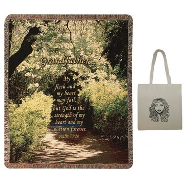 Heaven 50" x 60" Inspirational Tapestry Throw Blanket & Angel Tote ...