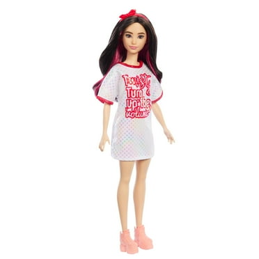 Barbie Fashionistas Doll #221 with Natural Black Hair Wearing Removable ...