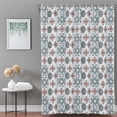 Bathroom Shower Curtain Abstract Geometric Flower Texture Waterproof ...