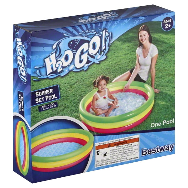 H2OGO! Summer Set Inflatable Play Pool - Walmart.com