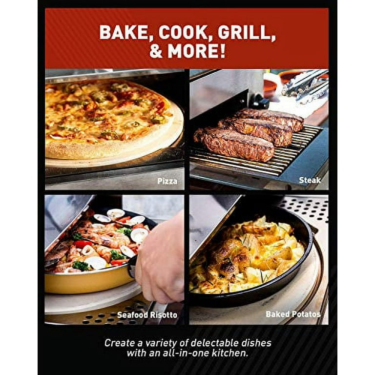 CAPT'N COOK OvenPlus Portable Gas Pizza Oven Double Cooking