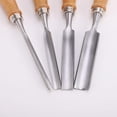 Wood Carving Tool 4pc Flat Edges Chisels with Cutter Flat Chisels for ...