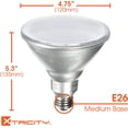 Xtricity LED PAR38 Dimmable Flood Lights Bulb, 18.5W (100W Eqv), 5000K ...