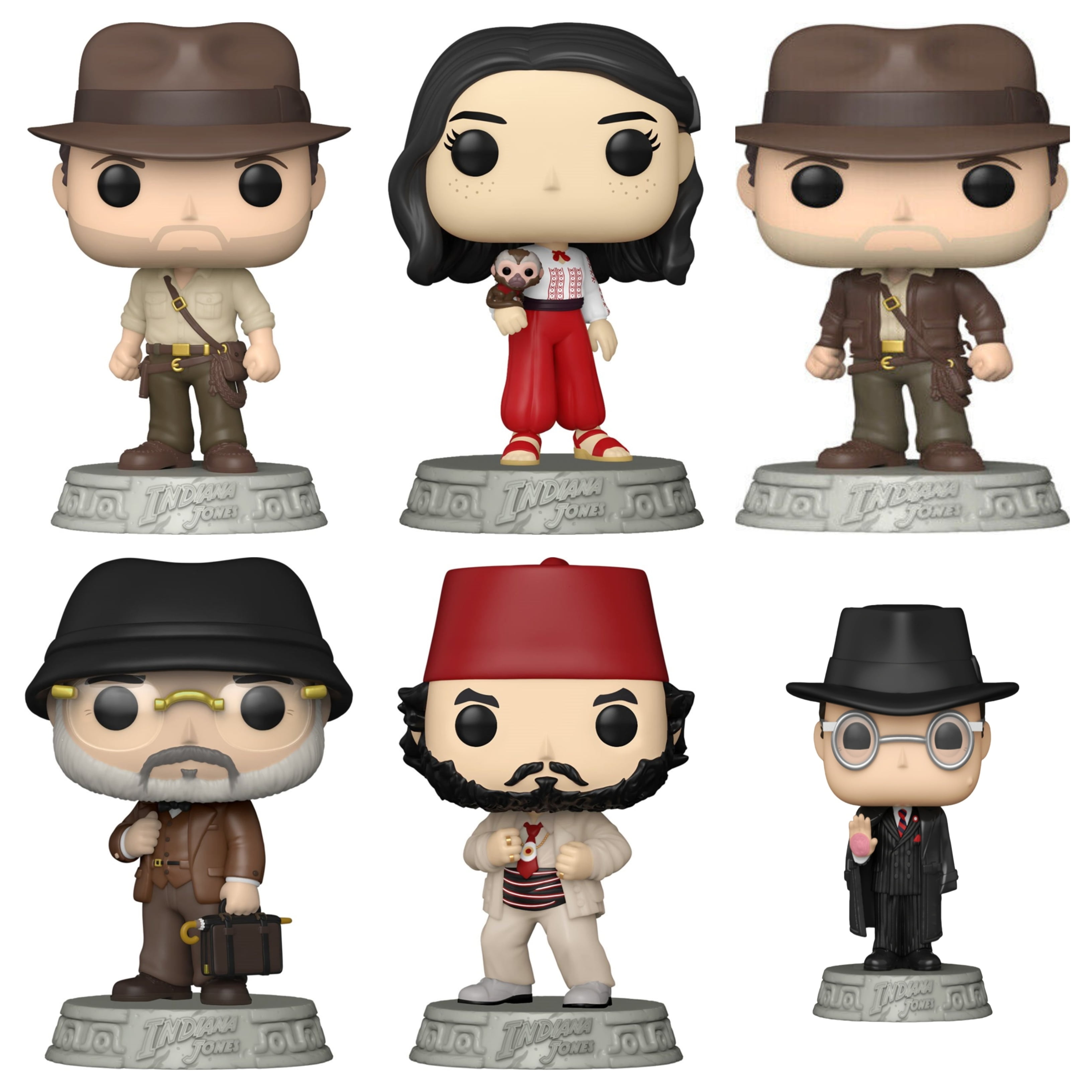 Funko Pop! Indiana Jones - 6 Pack Complete Set - Walmart.com