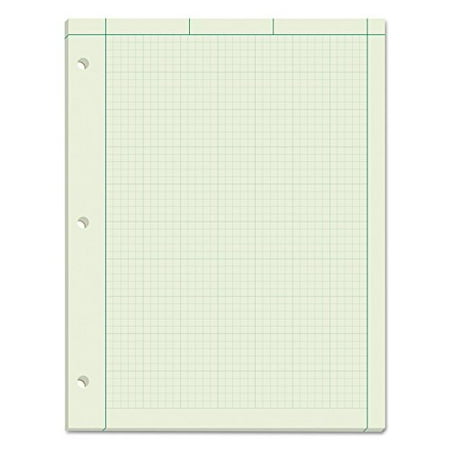 TOPS Engineering Computation Pad, 8-1/2" x 11", Glue Top, 5 x 5 Graph ...