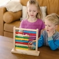 Melissa & Doug Toddler Learning Abacus - Classic Wooden Educational ...