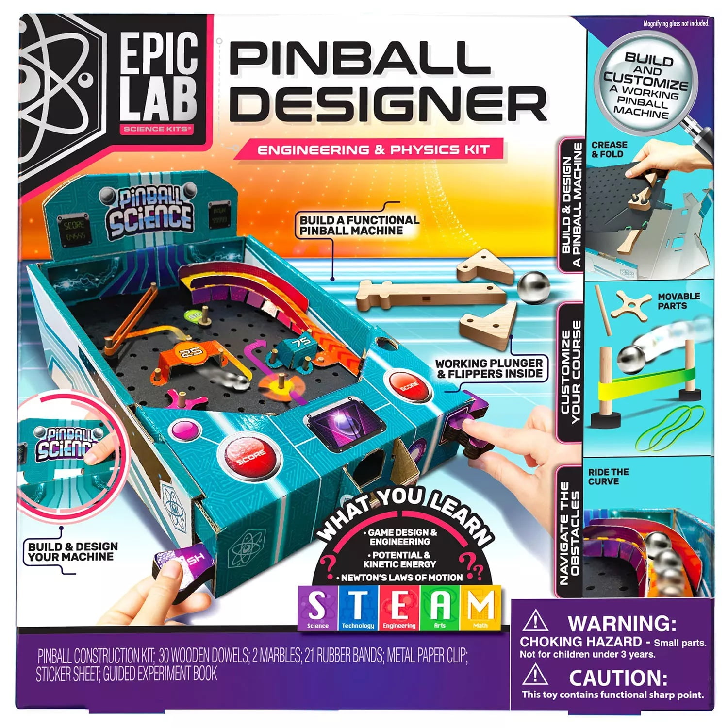 ArtSkills Epic Lab Pinball Designer STEM Engineering Kit - Walmart.com