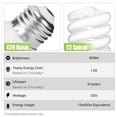 CFL Light Bulbs E26 Base, T2 Spiral 13Watt (60Watt Equivalent) Soft ...