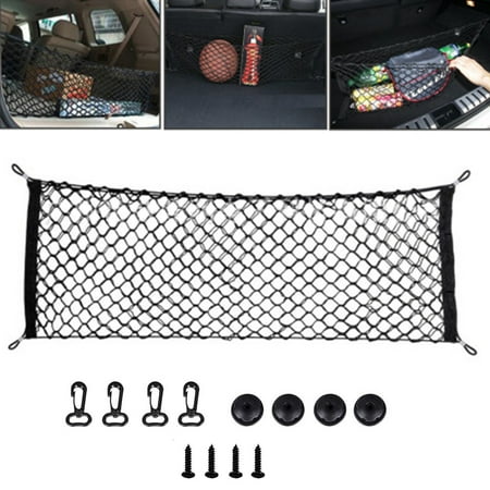 Cargo Net Car Trunk Universal Storage Nylon Net 90 x 40cm Elastic Mesh ...