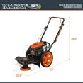 YARDMAX, Gas Walk Behind String Trimmer Mower, 22 in., 170cc - Walmart.com