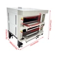 Electric Pizza Oven Commercial Movable Bakery Baking Oven 220V 3PH 13 ...
