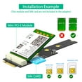 M key NVMe M.2 SSD interface convert to mini PCIe slot adapter for WWAN ...
