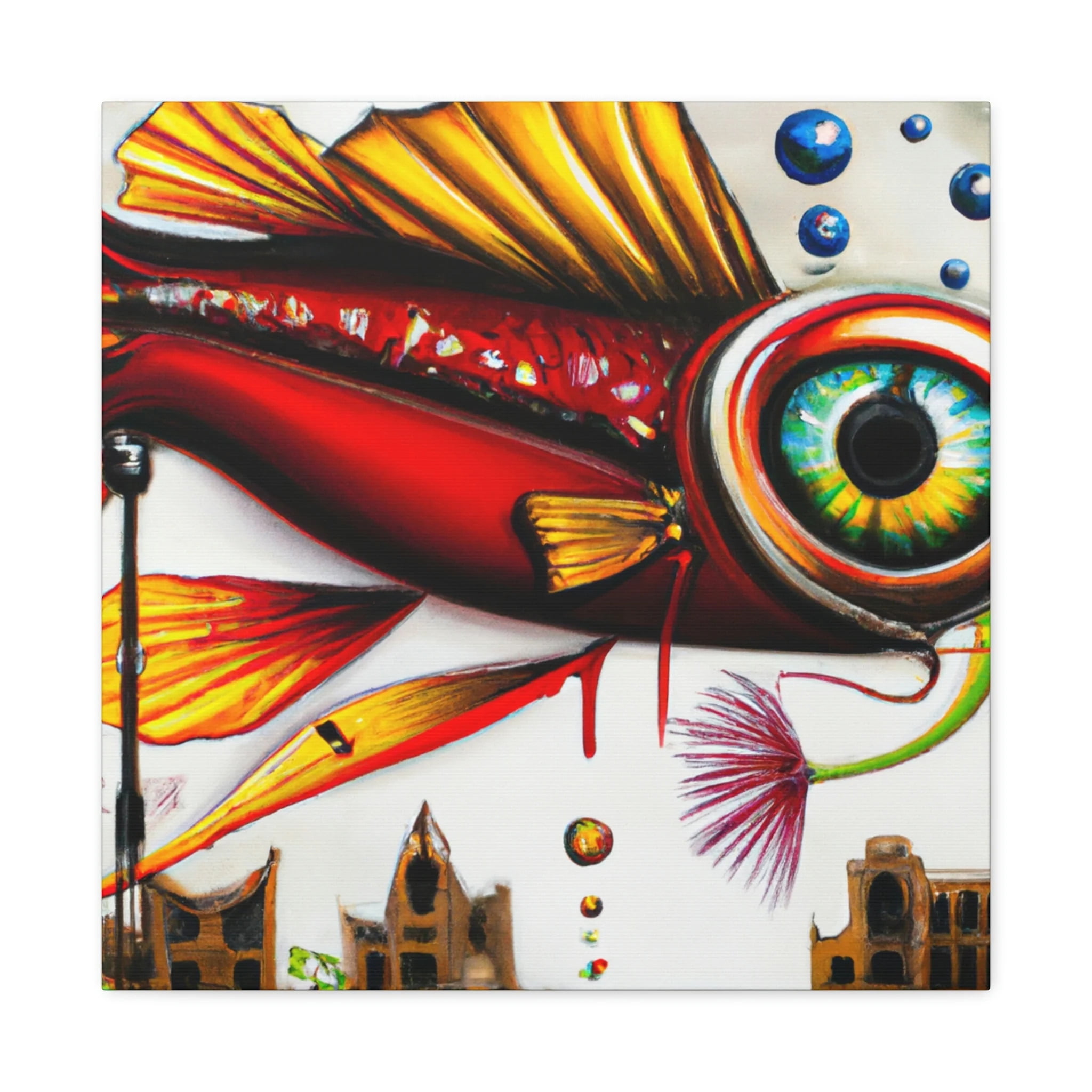Killifish in Moonlight - Canvas - Walmart.com