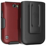 Case with Clip for Nokia 2720 V Flip Phone, Nakedcellphone [Red] Snap ...