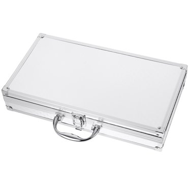 TZ Case Metal Briefcase, Aluminum Lock Hard Laptop Carry Case, Silver ...