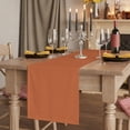 Burnt Orange Table Runner Minimalist Modern Solid Color Orange ...