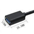 LINYAN-USB 3.0 Male to Female Extension Cable 90 Degree USB Extender ...
