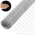 SEBLAFF Galvanized Hexagonal Wire Poultry Netting Mesh for Craft ...