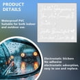 1Pc Waterproof PVC Electrostatic Stickers with 1Pc Iridescent Paper ...