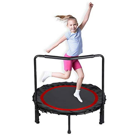 Gemdeck 36" Foldable Mini Trampoline,Fitness Trampoline with Adjustable ...