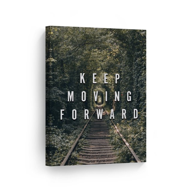 Smile Art Design Keep Moving Forward Lettering Natural View ...