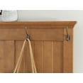 Linon Santa Fe Hall Tree with Four Hooks, Antique Brown Finish ...