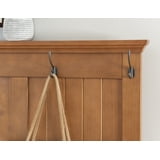 Linon Santa Fe Hall Tree with Four Hooks, Antique Brown Finish ...