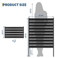 SOLLED 3 Pack 38x42 in Air Conditioner Fence Panels, Metal Outdoor ...