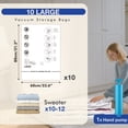 AGALI Vacuum Storage Bags, Airtight Space Saver Bags, 10 Large Pack for ...