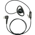 D-Shape 2-Wire Headset Earpiece Fixed for Motorola Two Way Radio, 2-Pin ...