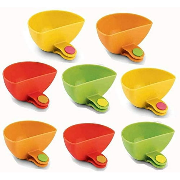 Dip Clip Bowl Plate Holder, 8 Pack Dip Clips Assorted Plate Grab Clip ...