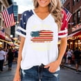 America 250 Shirt Women Women's Casual Solid V Neck Short Sleeve Tee ...